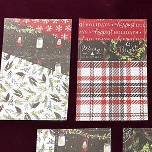 Christmas Pockets for Journals - Etsy