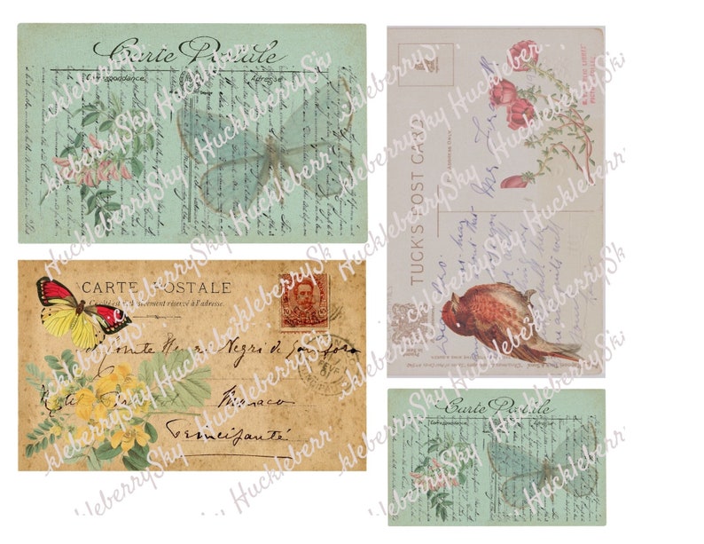 Vintage Postcards Ephemera for Handmade Journals Junk - Etsy
