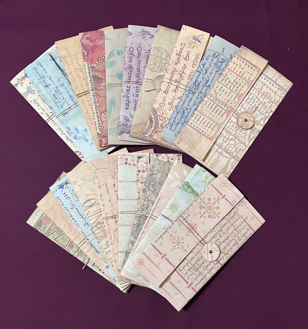 Ephemera Envelopes With 2 Accordion Pockets - Made With Embellished ...