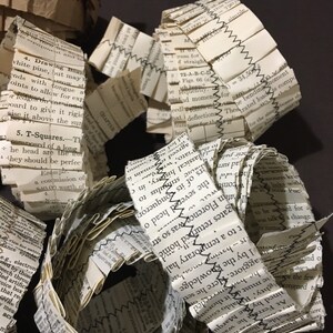 Set 2 Ruffle Rolls One Yard, 1-1/4” Wide. Book Text, French, English or ...