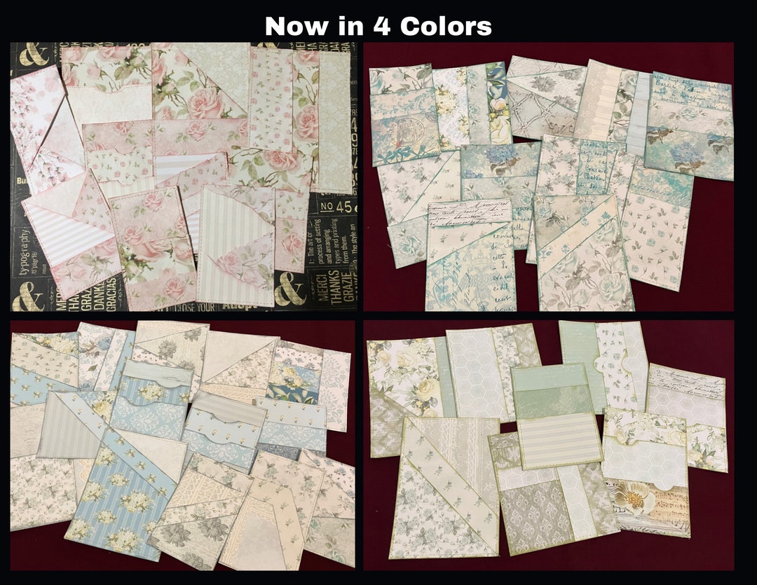 Shabby Chic Pockets for Junk Journals - Etsy