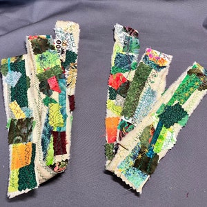 Woodland Fabric Snippet Ribbon, Fabric Snippet Strips- for Handmade ...