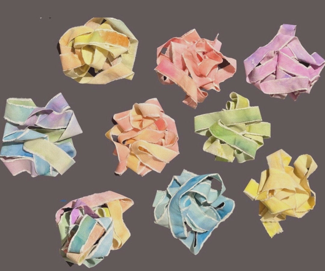 Torn Watercolor Muslin Ribbon . Torn Muslin Strip With Watercolor Paint ...