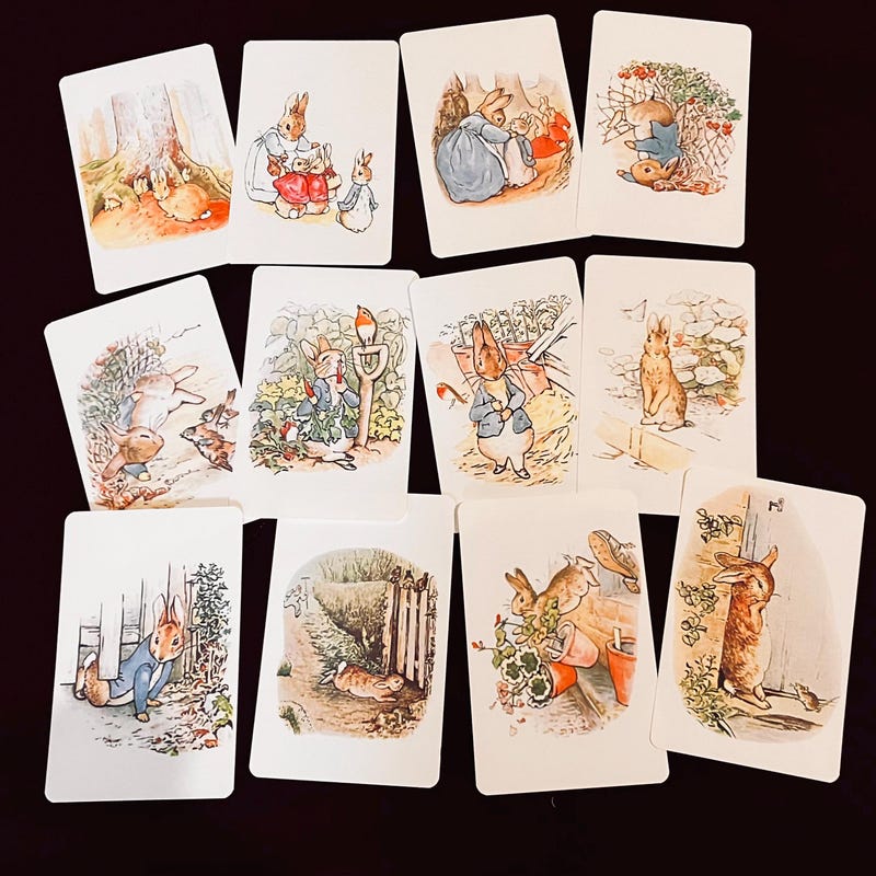 Rabbit Postcard - Etsy