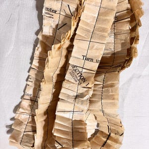 Pattern Tissue or Paper Ruffle for Junk Journals, for Handmade Journals ...