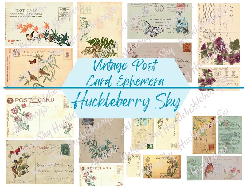 Vintage Postcards Ephemera for Handmade Journals Junk - Etsy