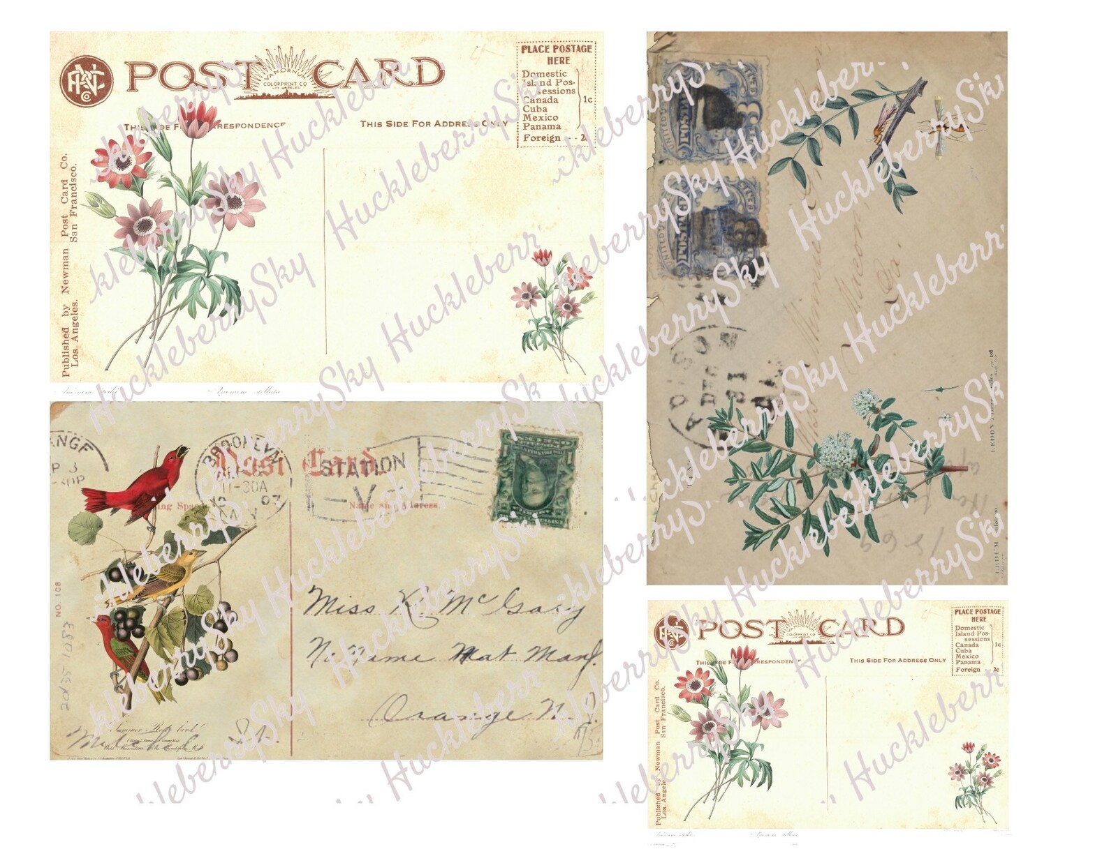Vintage Postcards Ephemera for Handmade Journals Junk - Etsy