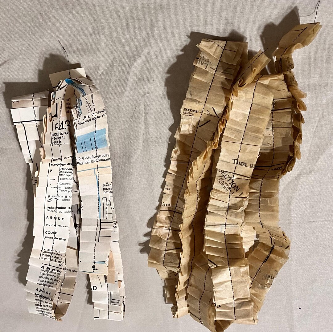 Pattern Tissue or Paper Ruffle for Junk Journals, for Handmade Journals ...