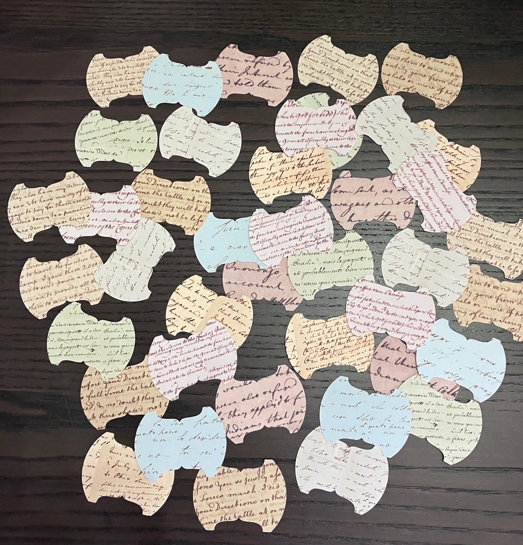 Script Tabs , French and English Handwritten Document Tabs - Whale Tail ...