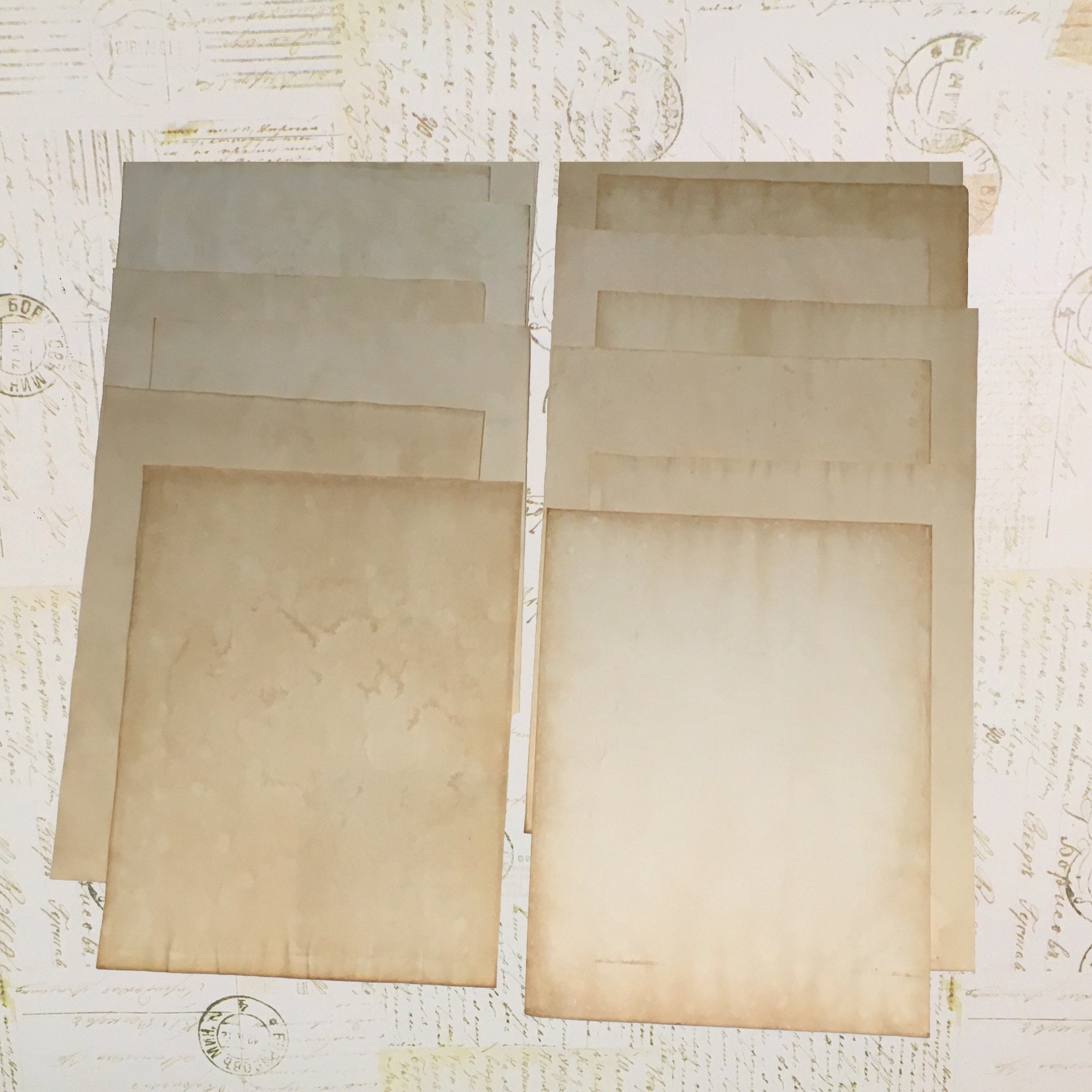 50 Sheets Tea Dyed Paper 24LB Air Dried Dyed Paper for - Etsy