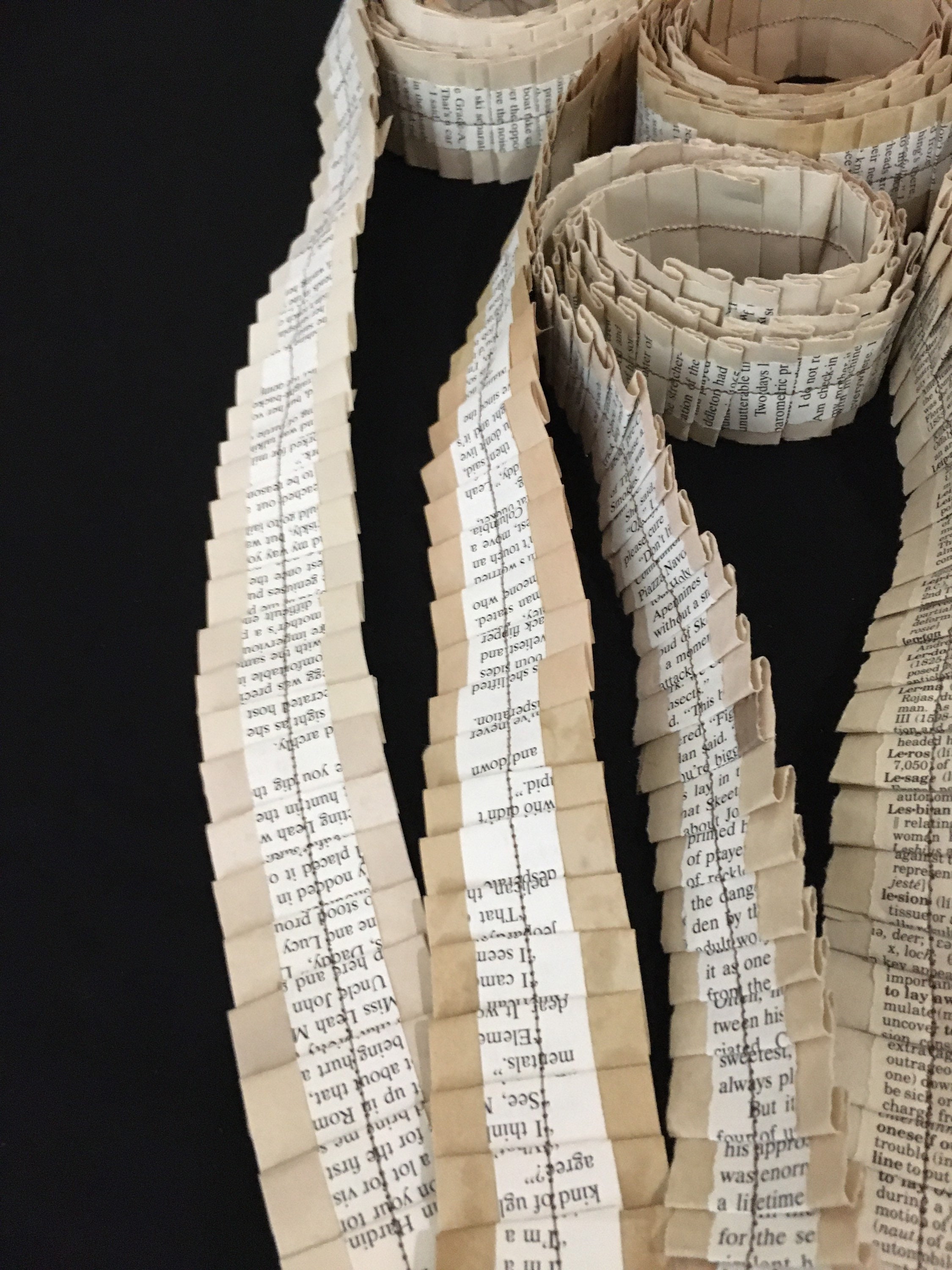 Paper Ruffles Book Paper and Tea Dyed Paper. Ruffled Paper - Etsy