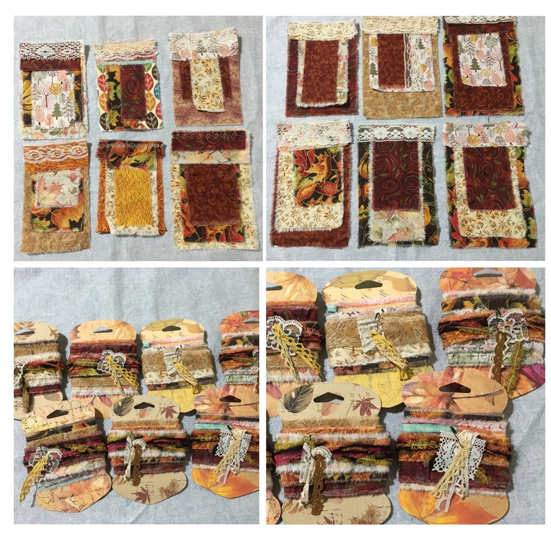 Fall Fabric Ribbon Strip Set or Fabric Flip - Etsy