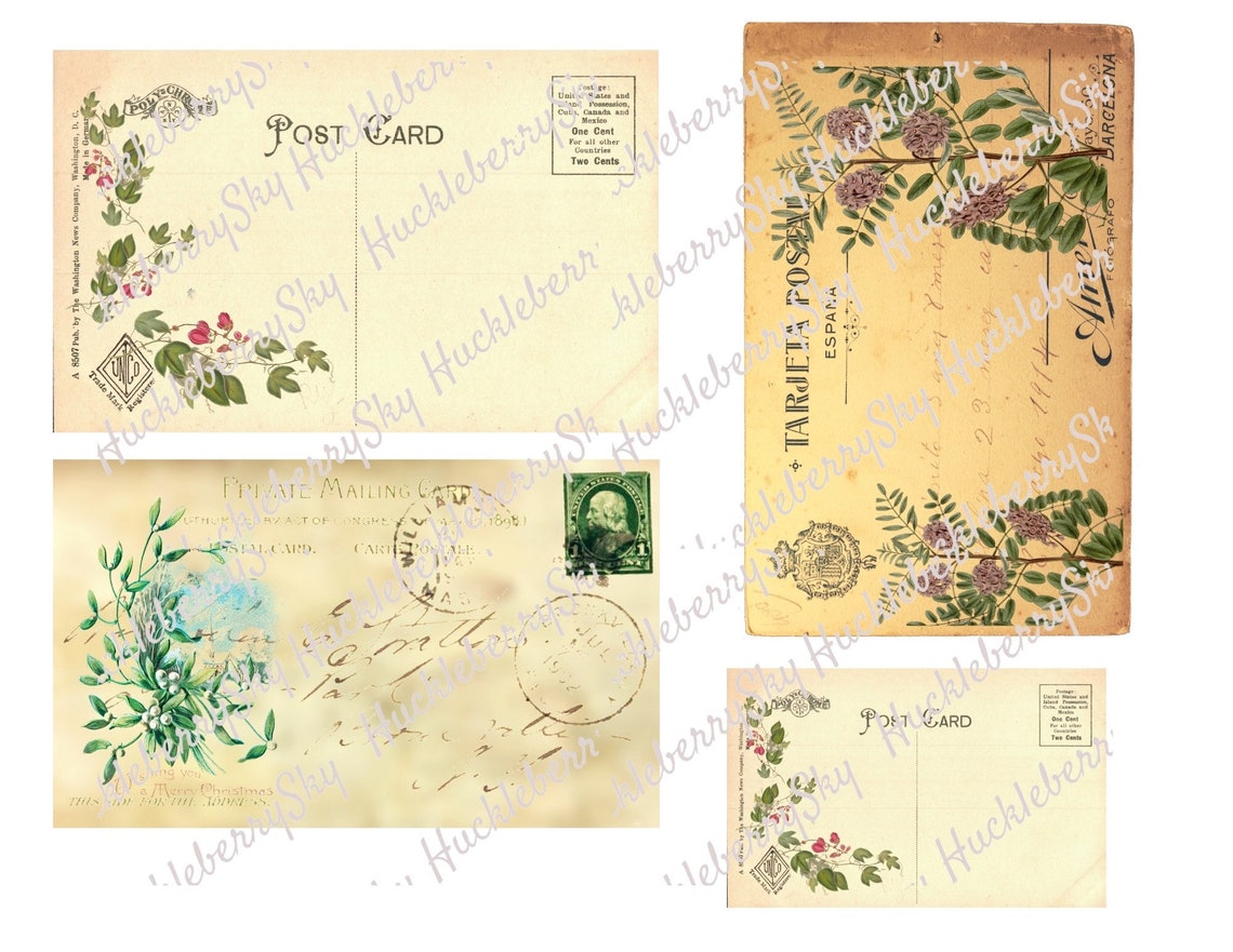 Vintage Postcards Ephemera for Handmade Journals Junk - Etsy