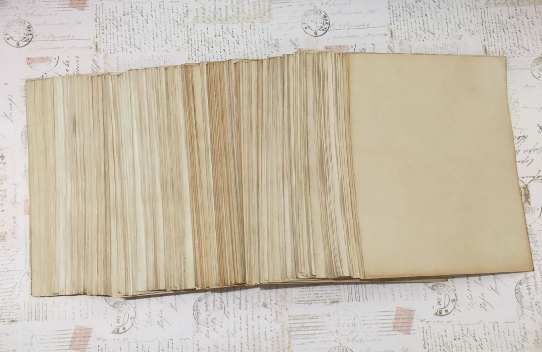 50 Sheets Tea Dyed Paper - 24LB Air Dried Dyed Paper for Journals ...