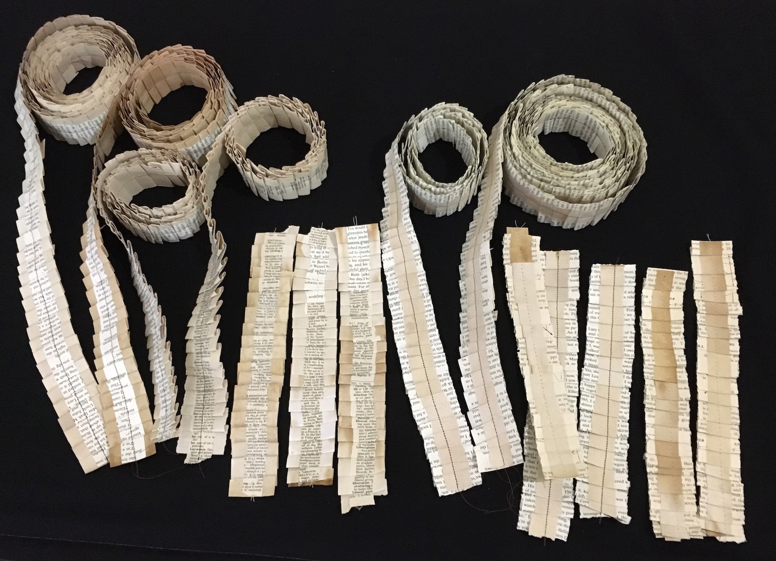 Paper Ruffles Book Paper and Tea Dyed Paper. Ruffled Paper - Etsy