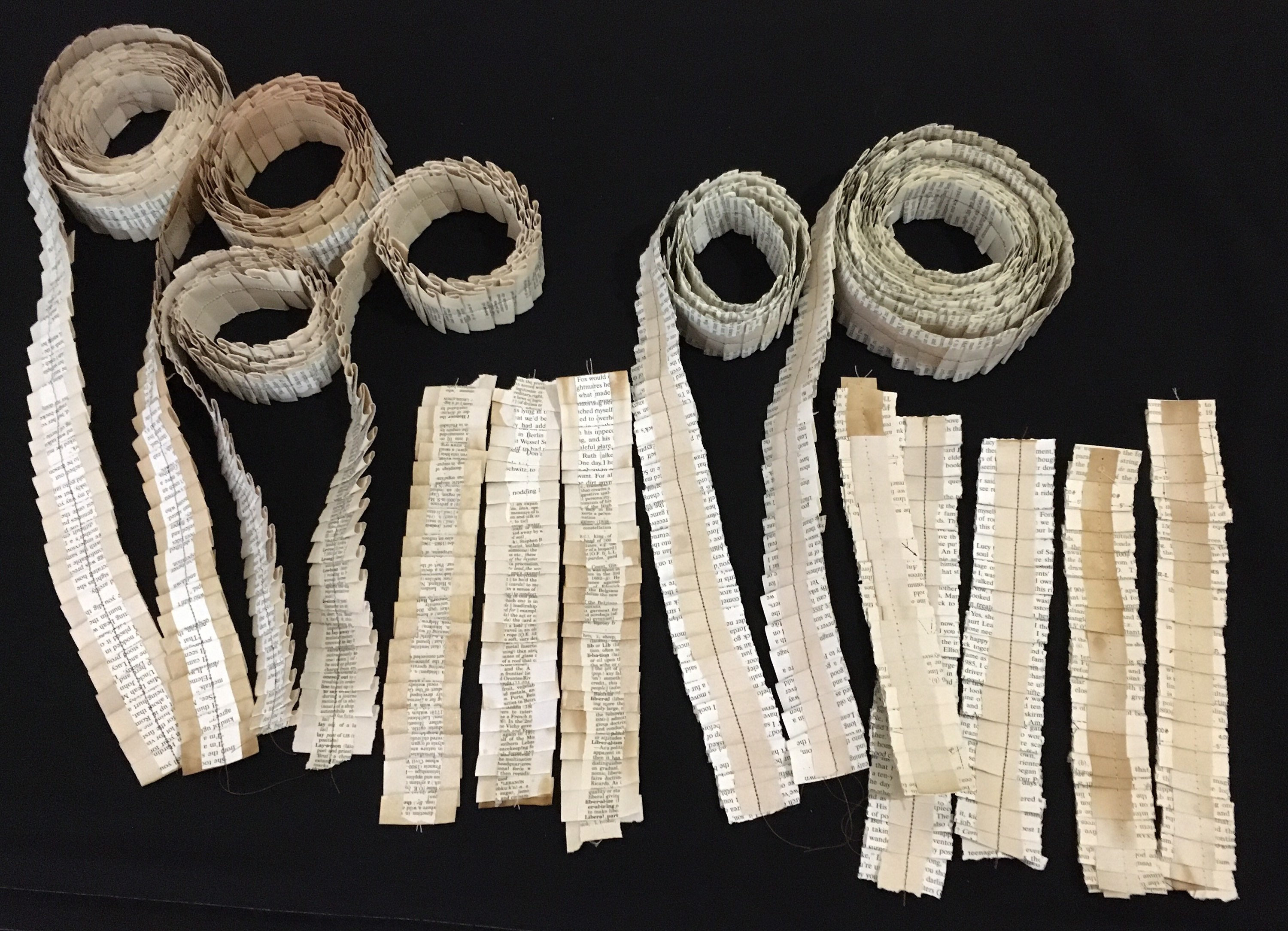 Paper Ruffles Book Paper and Tea Dyed Paper. Ruffled Paper - Etsy