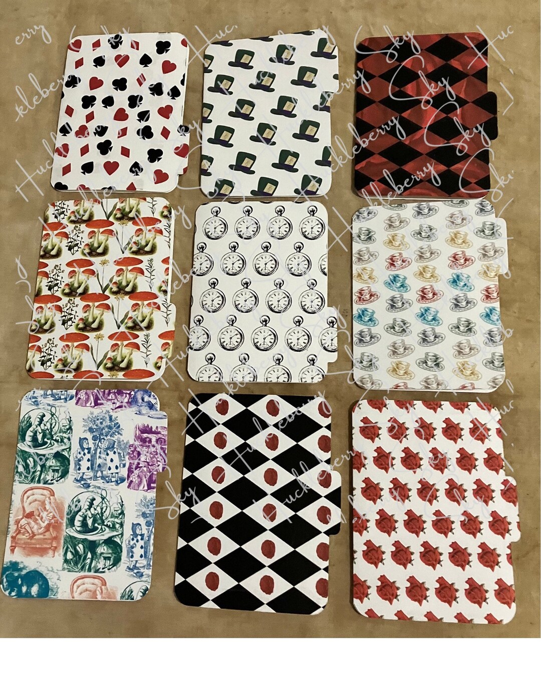 Alice in Wonderland Inspired Image Mini File Folders - Etsy