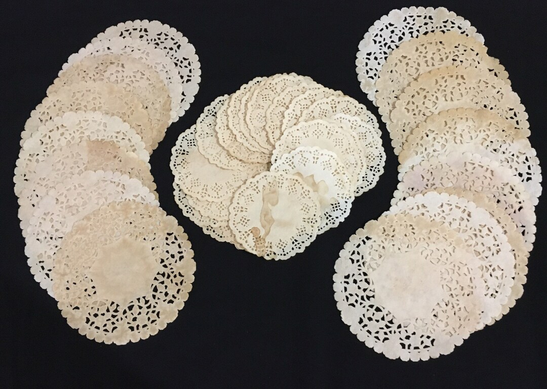 Tea Dyed Paper Doilies. 4 Doily or 6 Doily - Etsy