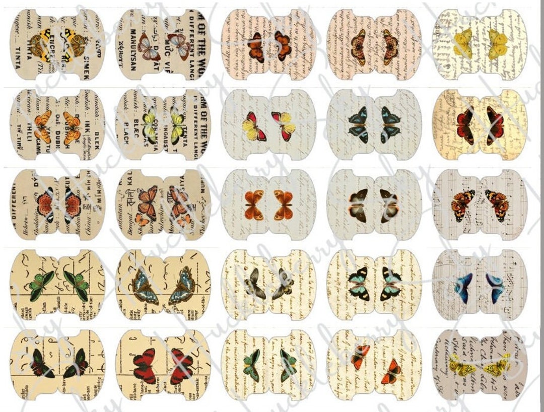 Butterfly Tabs. Round, Whale Tale Style Tabs, Butterfly Tabs With ...