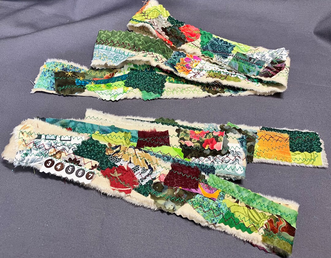 Woodland Fabric Snippet Ribbon, Fabric Snippet Strips- for Handmade ...