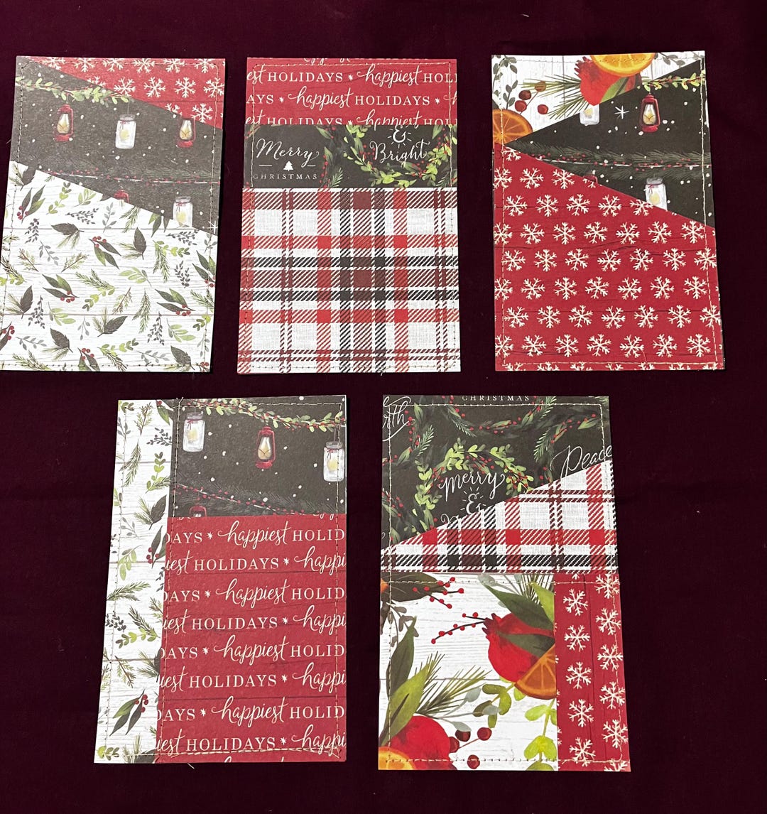 Christmas Pockets for Journals - Etsy
