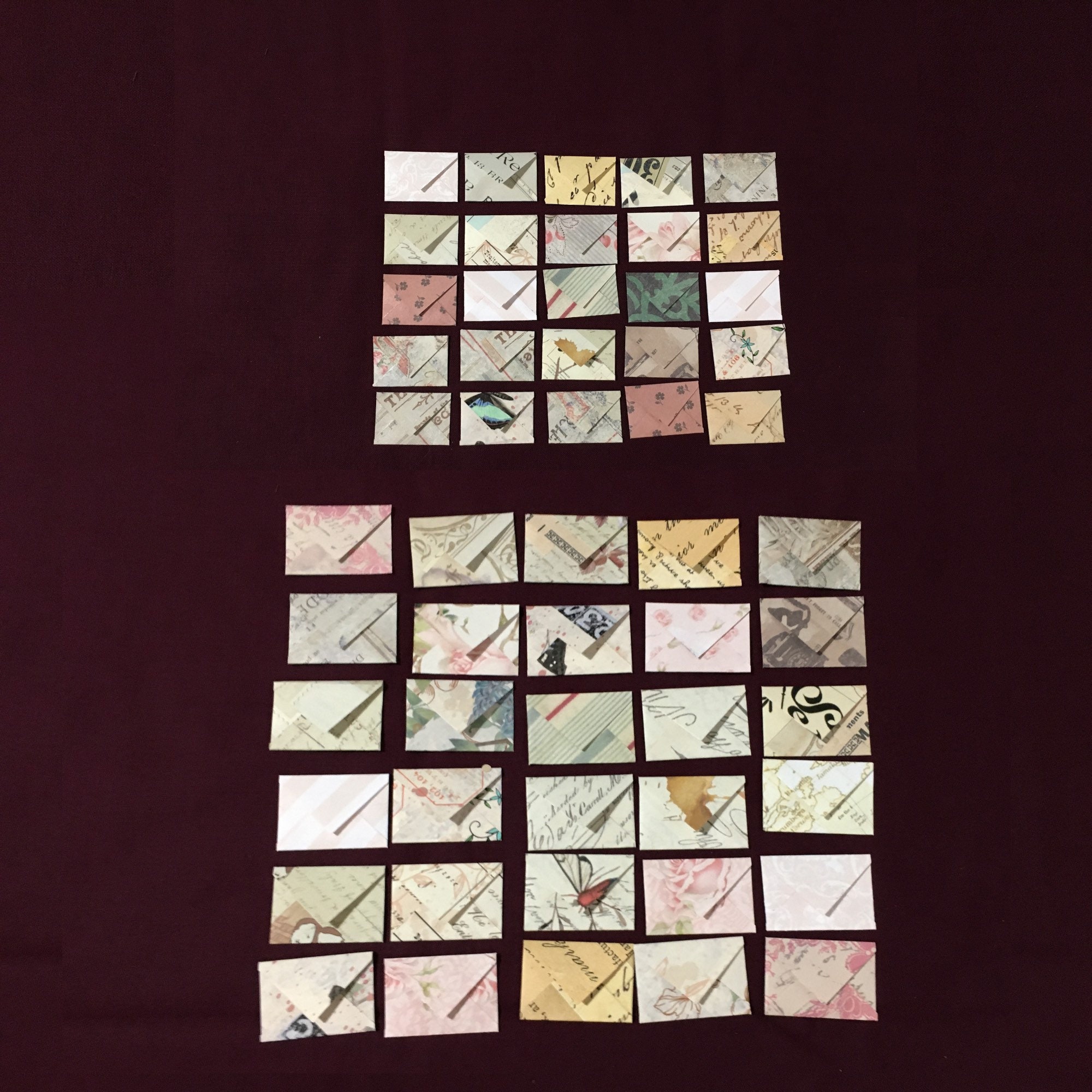 Mini Envelopes Made With Vintage Style Print Paper for - Etsy