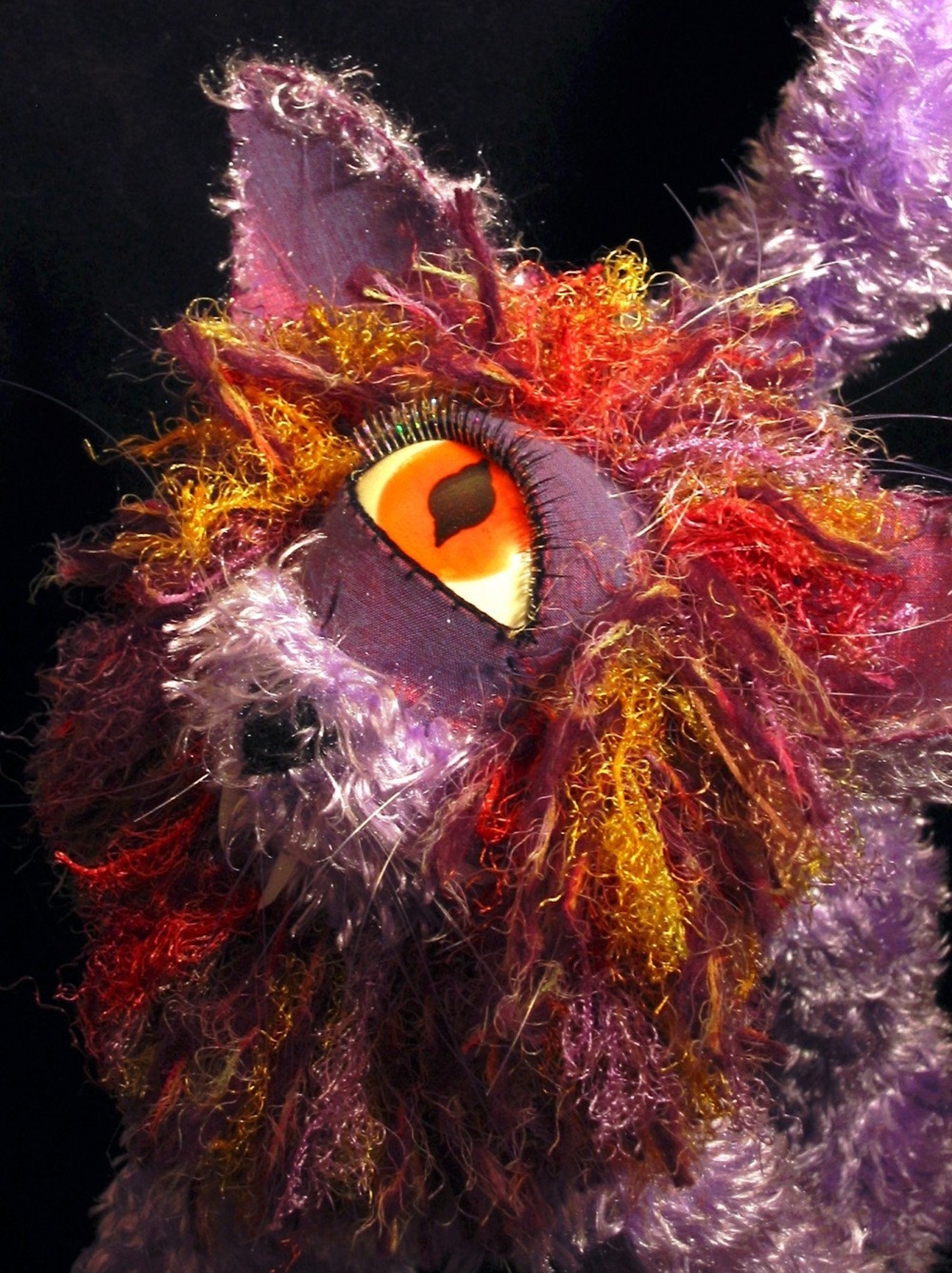 Plush Magic Cats Tigerlily Purple Plush Cat - Etsy