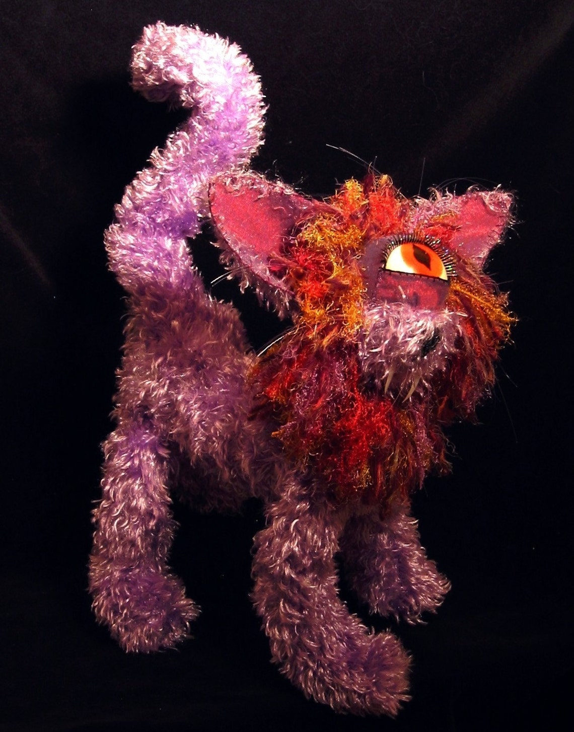 Plush Magic Cats Tigerlily Purple Plush Cat - Etsy