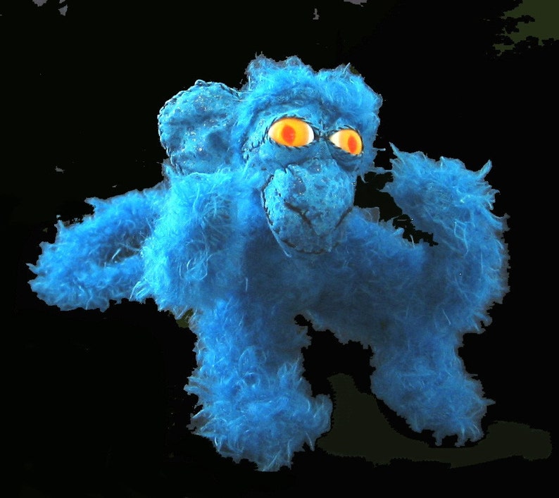 Soft Sculpture Magic Monkeys ALBERT Mojo Minkeys Turquoise - Etsy