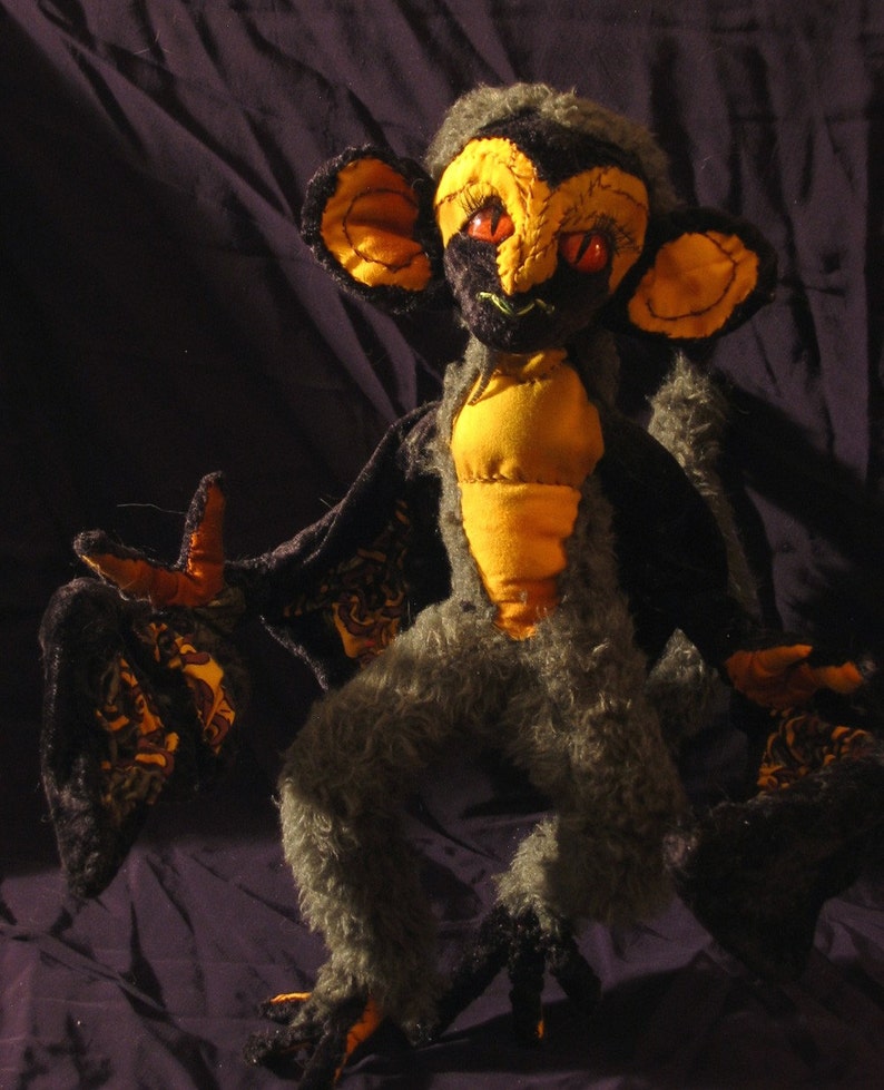 Green Plush Flying Monkey Tango Soft Sculpture Animal Monkey - Etsy