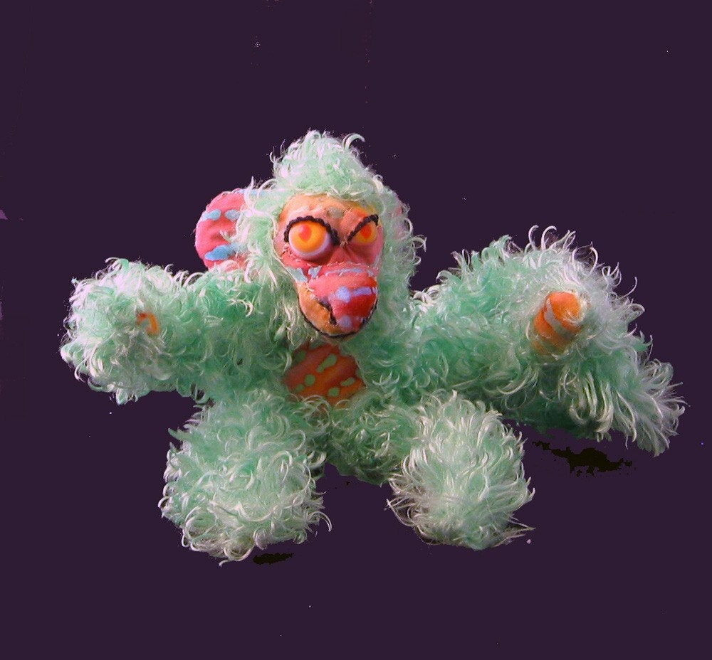 Green Plush Monkey Elvis Magic Monkey Stuffed Animal - Etsy