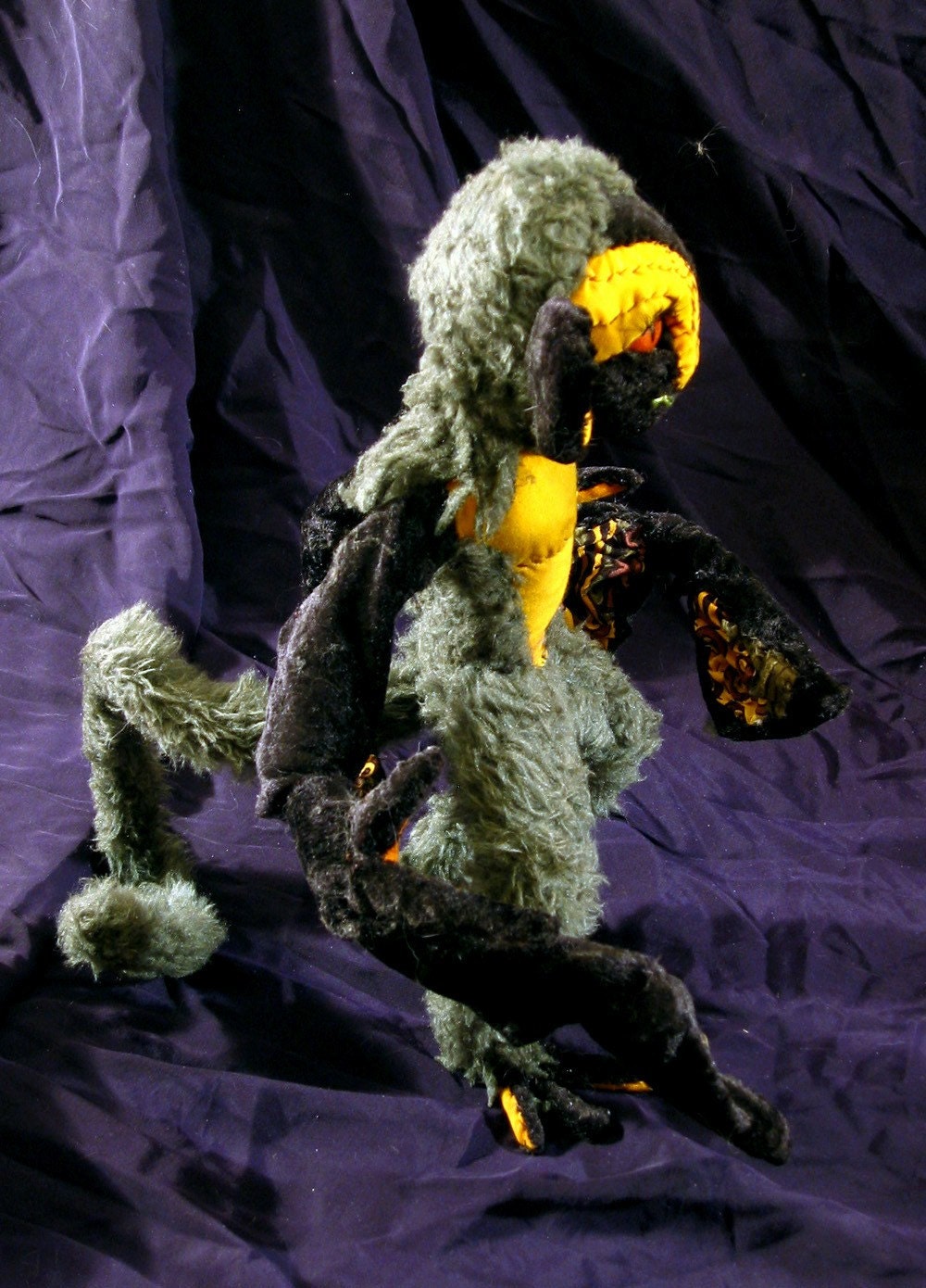 Green Plush Flying Monkey Tango Soft Sculpture Animal Monkey - Etsy