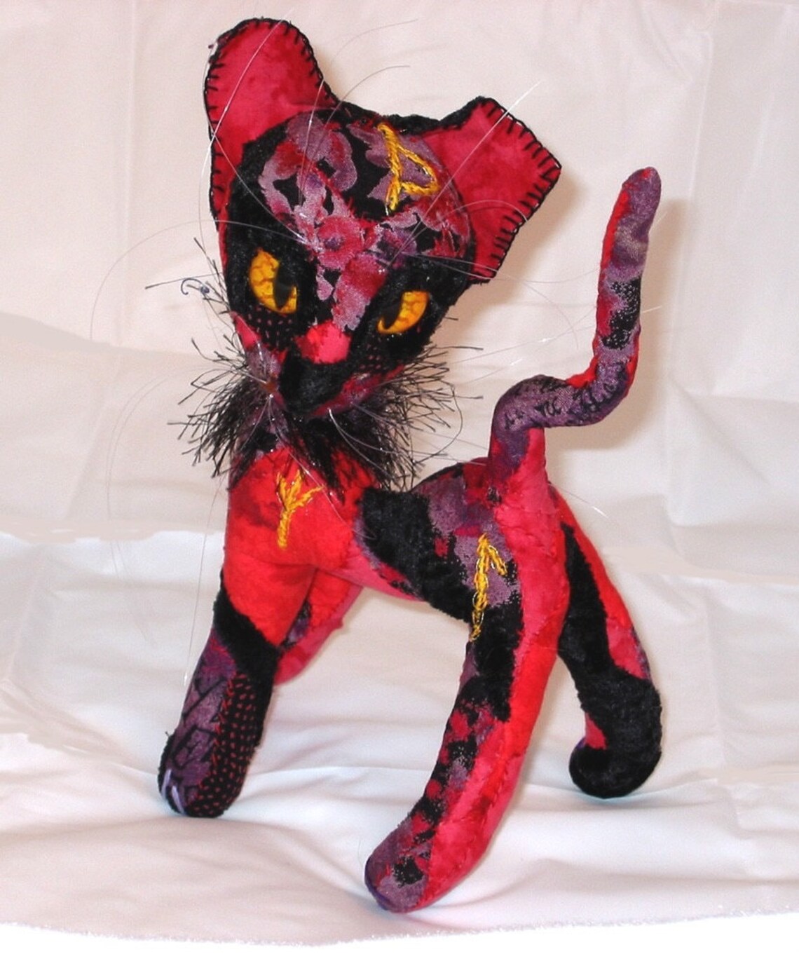 Custom Magic Rune Cat Rune Embellished Soft Sculpture Cat - Etsy