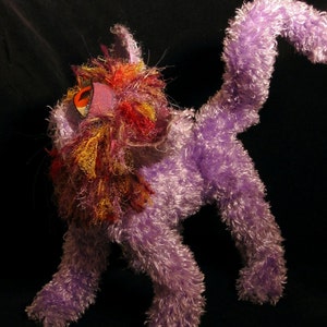 Plush Magic Cats Tigerlily Purple Plush Cat - Etsy