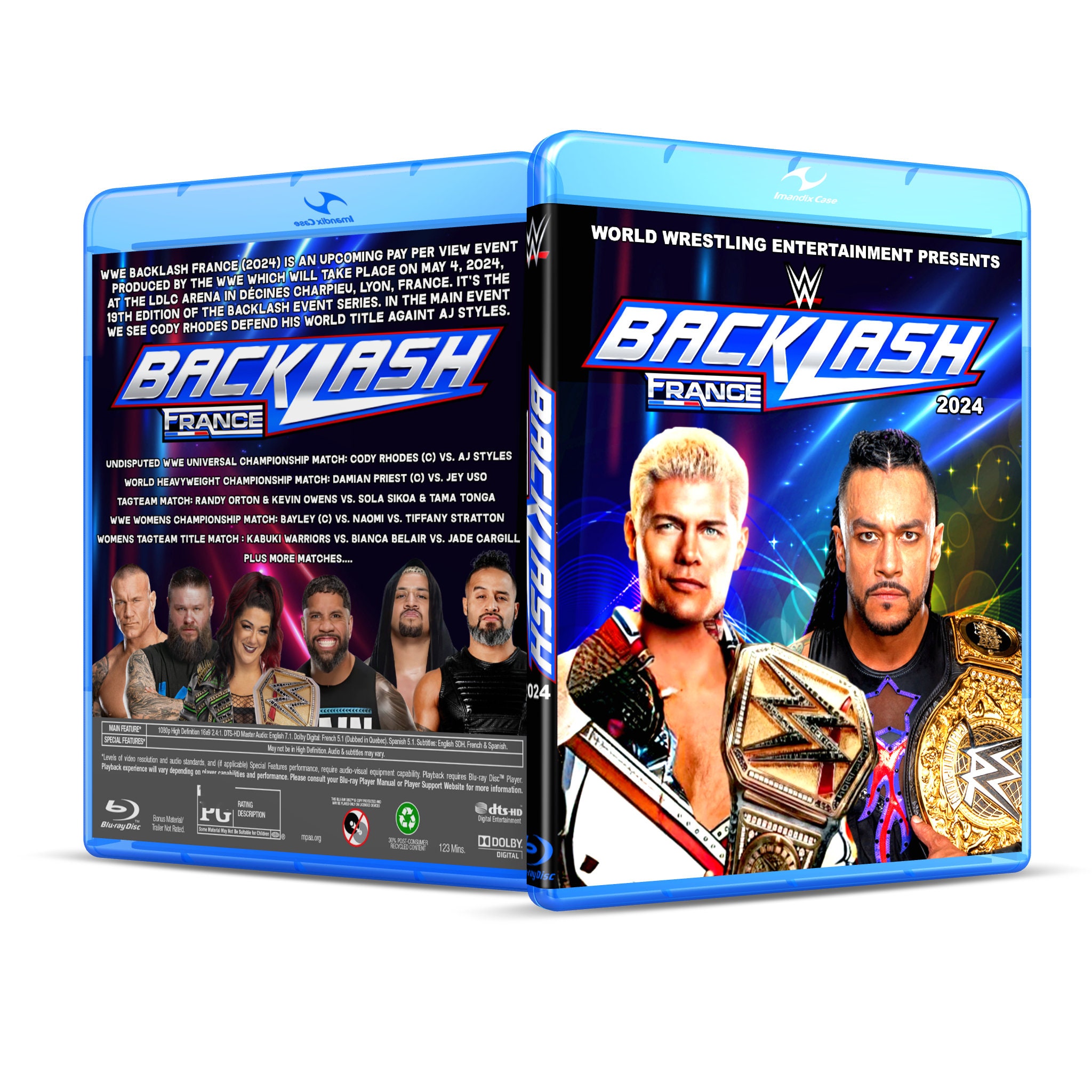 WWE Backlash 2024 Blu Ray - Etsy