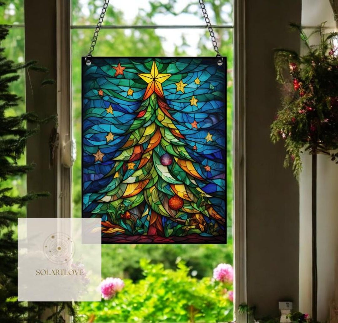 Acrylic Christmas Window Hanger, Window Hanging Christmas Tree, Gift ...