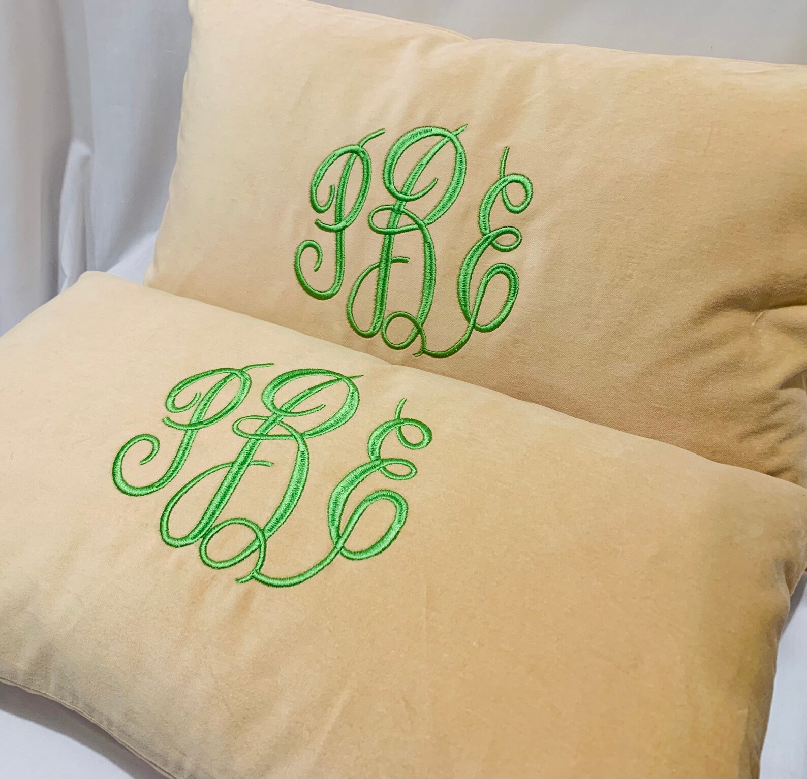 Velvet Custom Pillow - Monogrammed Pillow - 20 X 12" Pillow - Realtor ...