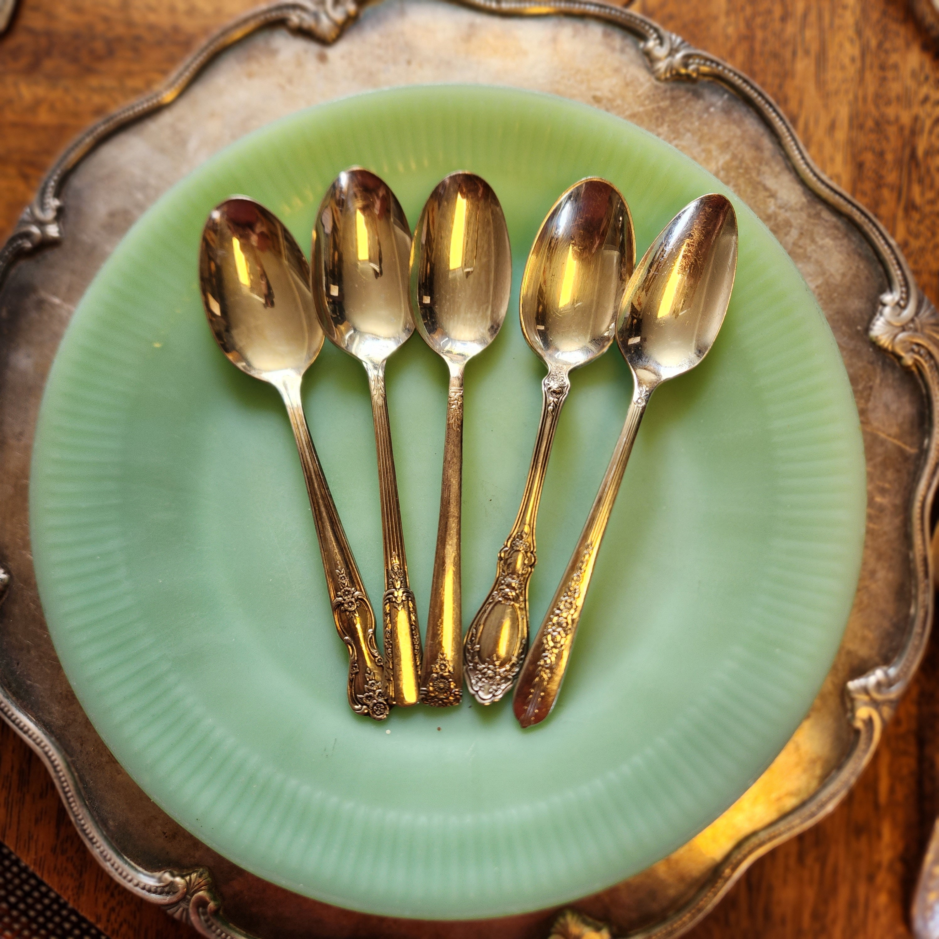 Tea Spoon (1) Vintage Silverplate Flatware Silverware Random Mismatched ...