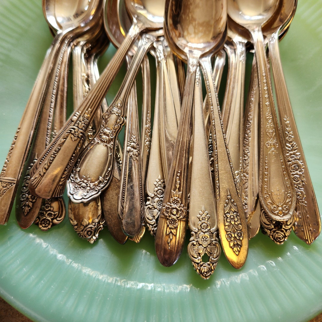 Tea Spoon (1) Vintage Silverplate Flatware Silverware Random Mismatched ...
