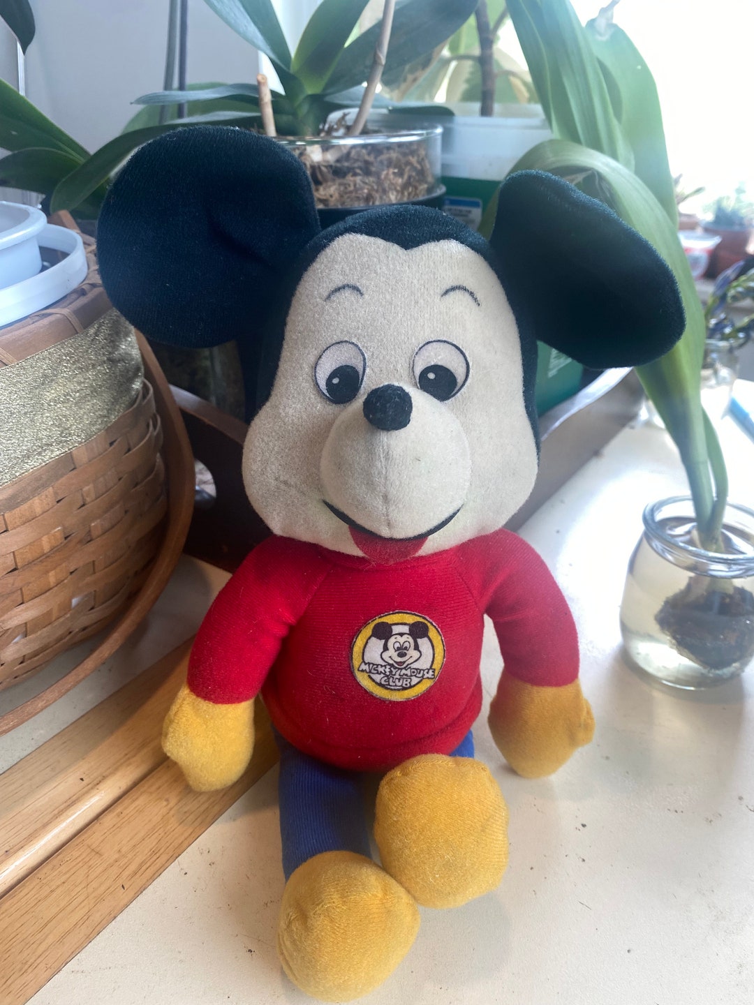 Retro Wind-up Musical Mickey Mouse Club Knickerbocker Toy Doll From the ...