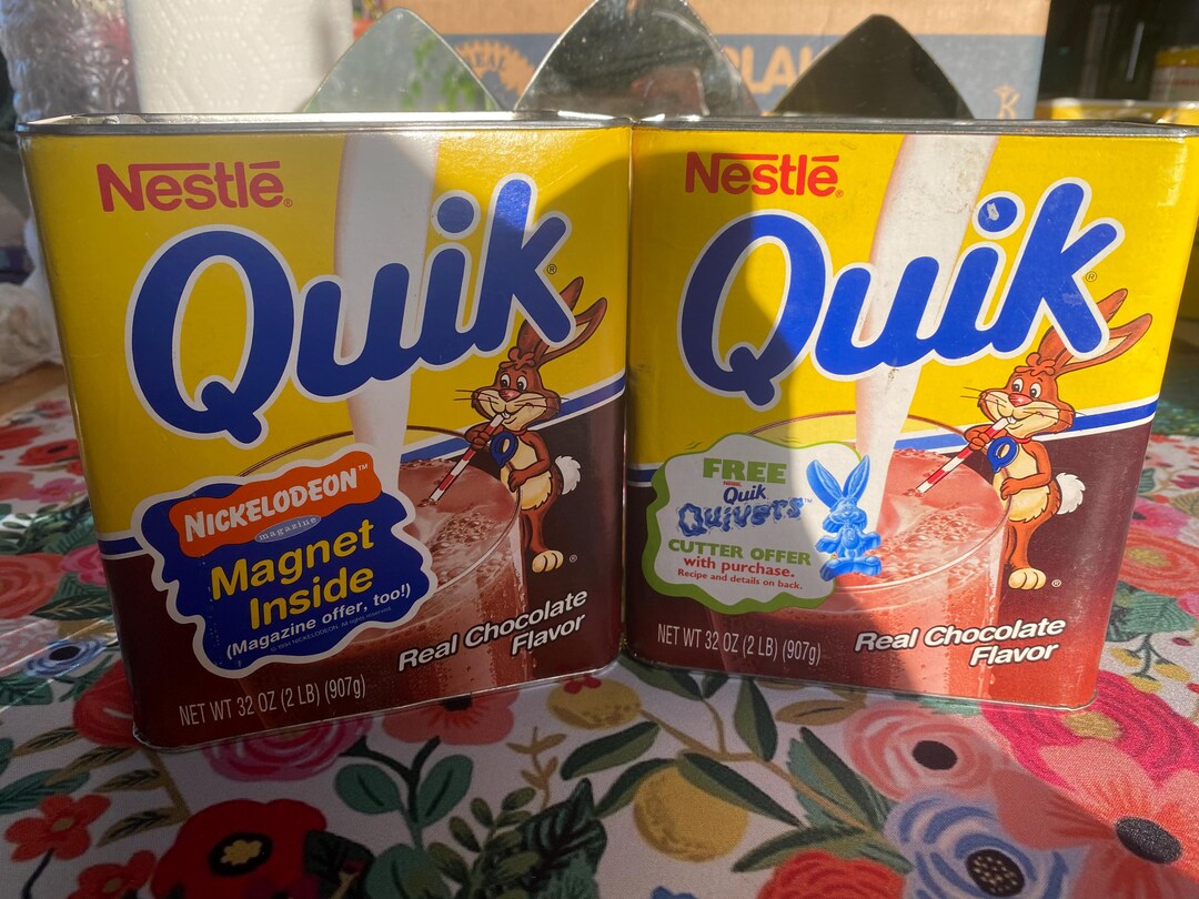 Y2K Throwback Nestle Quik Chocolate Milk Powder Pair, Empty but Great ...