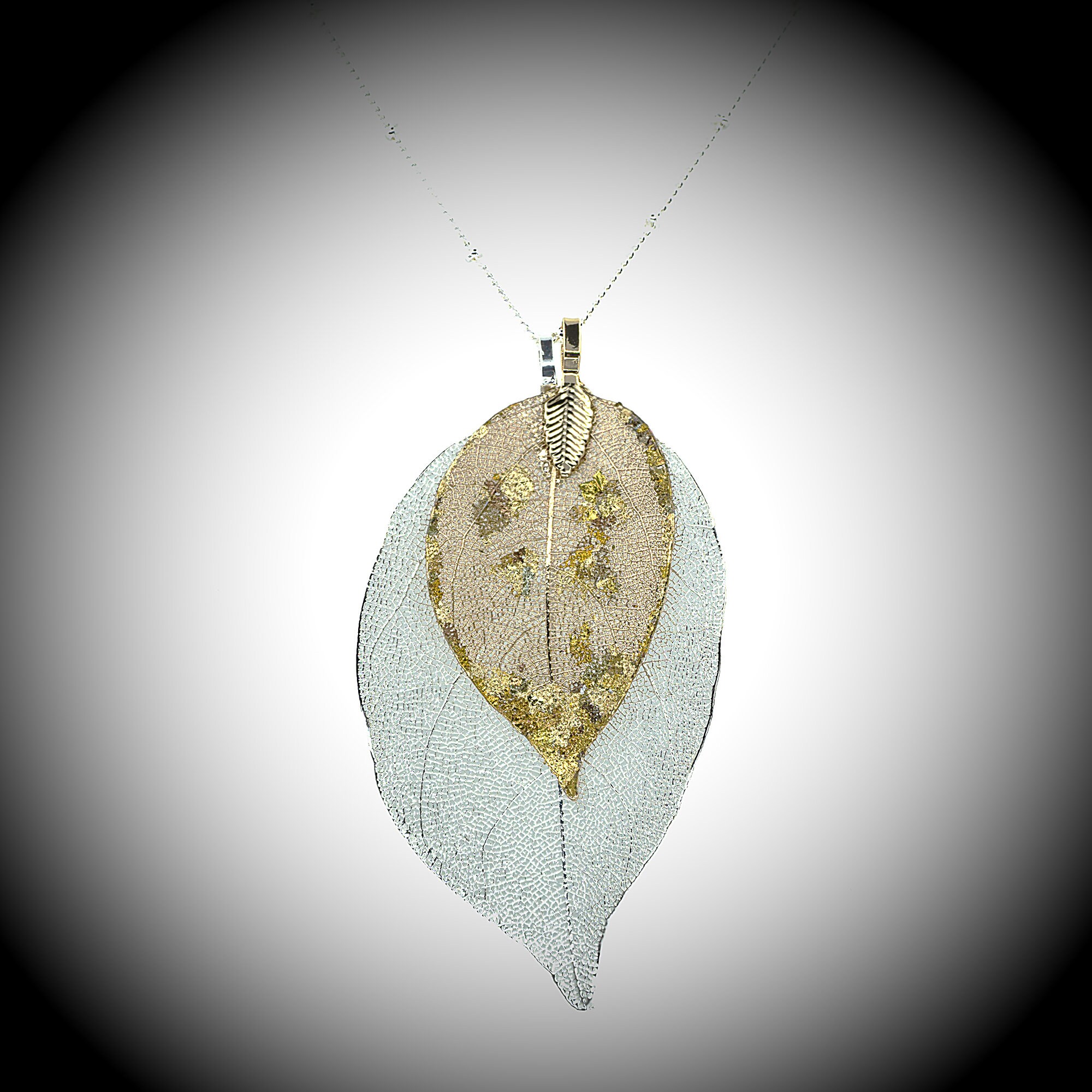 Botanical Necklace Real Leaf Jewelry Convertible Leaf | Etsy