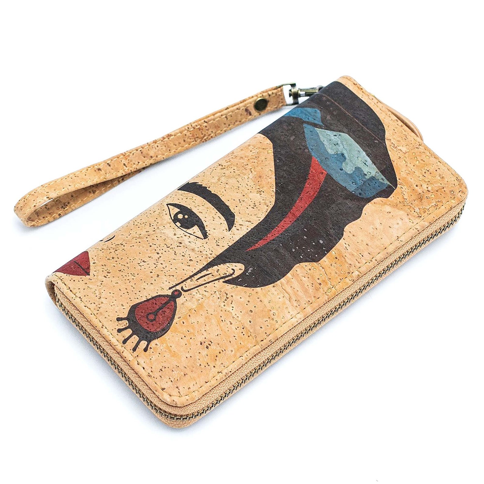 Cork Wallet Portuguese Cork Wallet FRIDA KAHLO Cork Wallet | Etsy