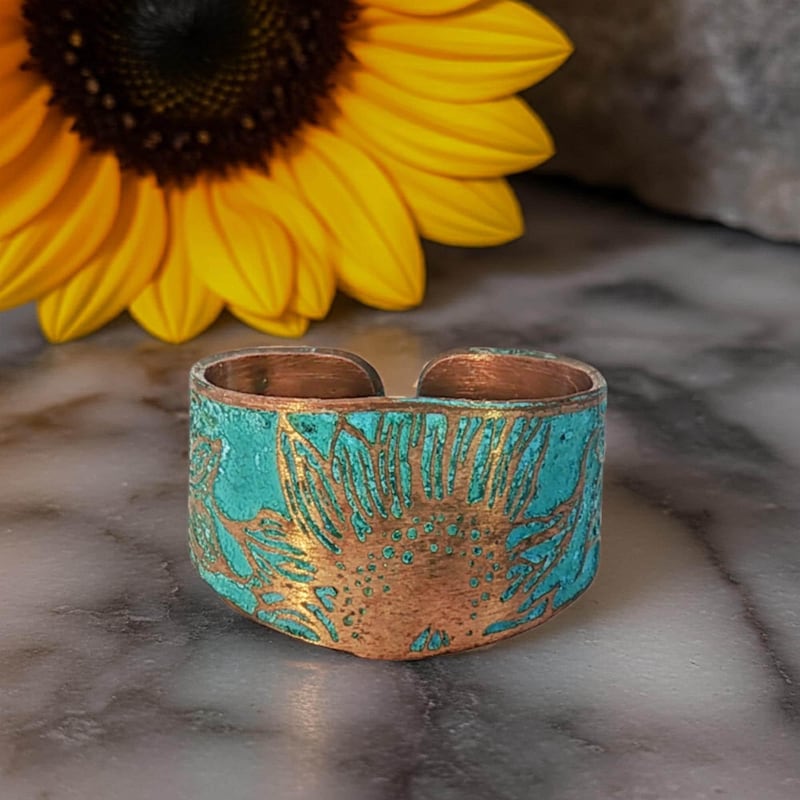 Etched Copper Patina Art - Etsy