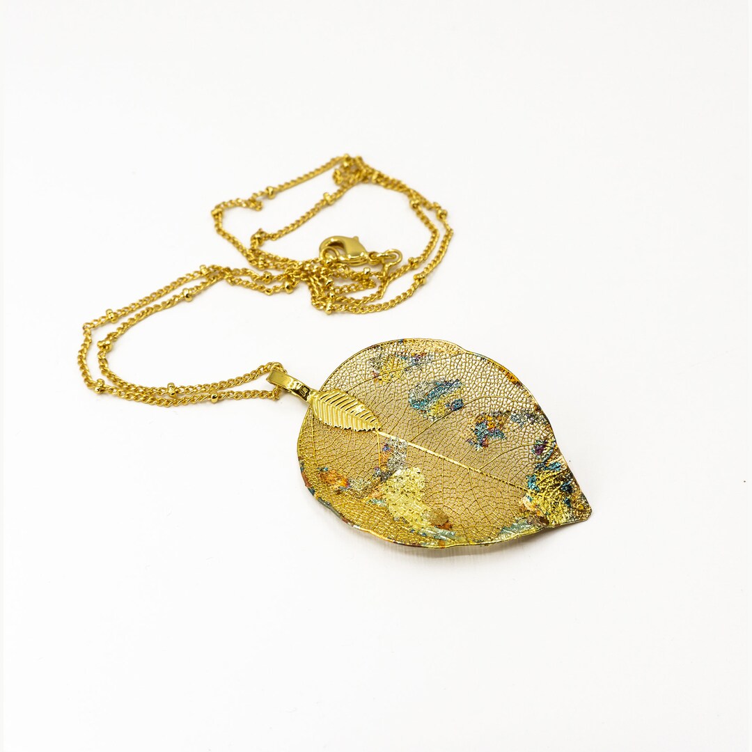 Leaf Pendant, Natural Leaf Pendant, Real Leaves Pendant, Real Leaf ...