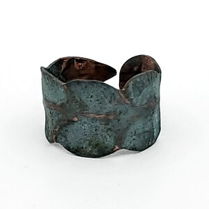 Copper Ring, Rustic Patina Ring, Copper Patina Ring, Artisan Patina ...
