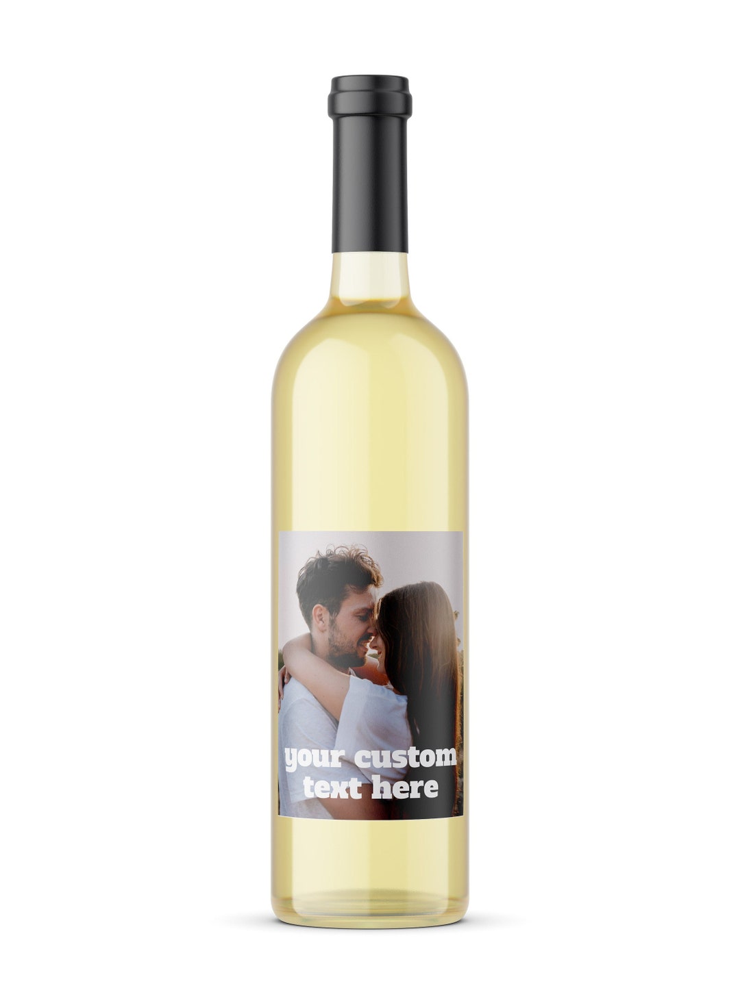 Custom Photo Wine Bottle Labels, Personalized Photo Gifts for Her, Wine ...