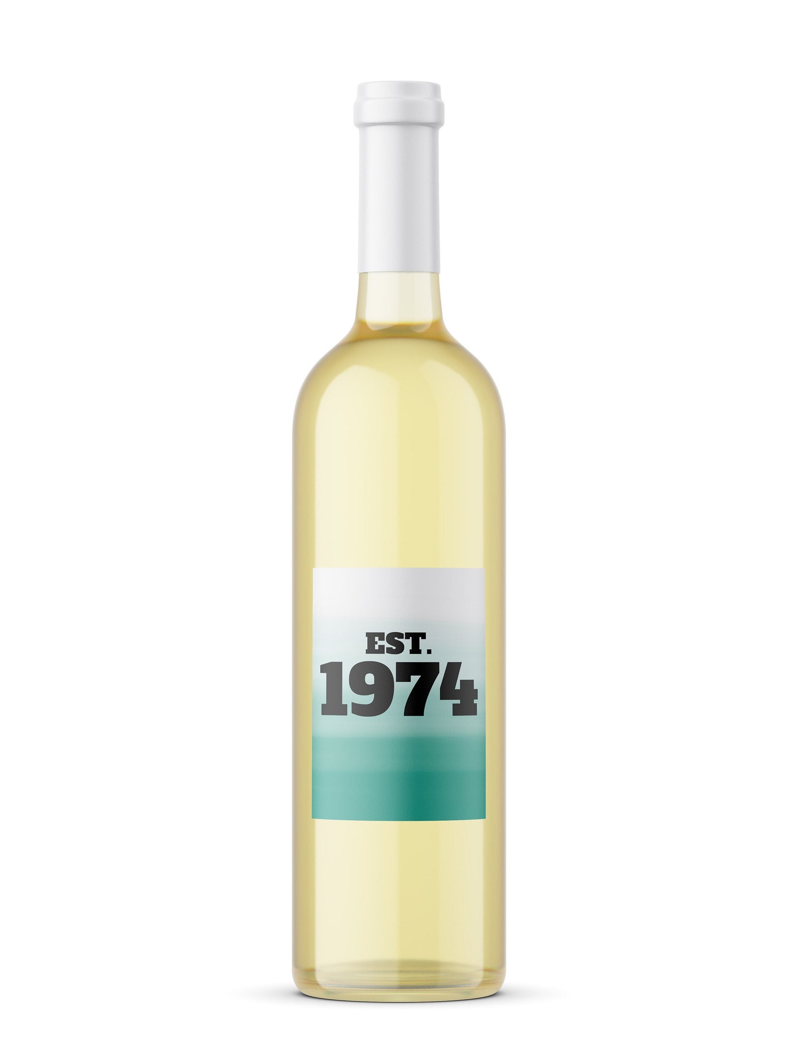 Custom Birthday Wine Label Template: Established 1974 (digital Download ...