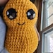 Cute Baby Peanut. Handmade Crochet Peanut Plushie - Etsy