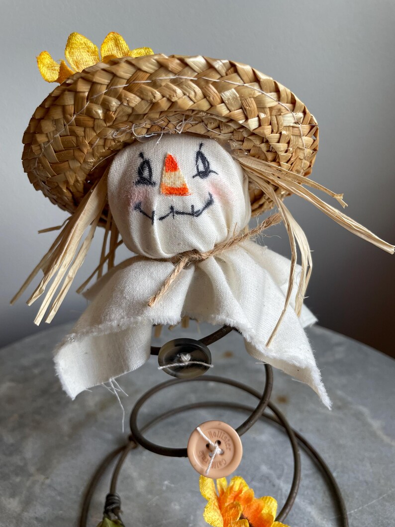 Vintage Bedspring Scarecrow, Fall Decor, Rustic Farmhouse Decor - Etsy